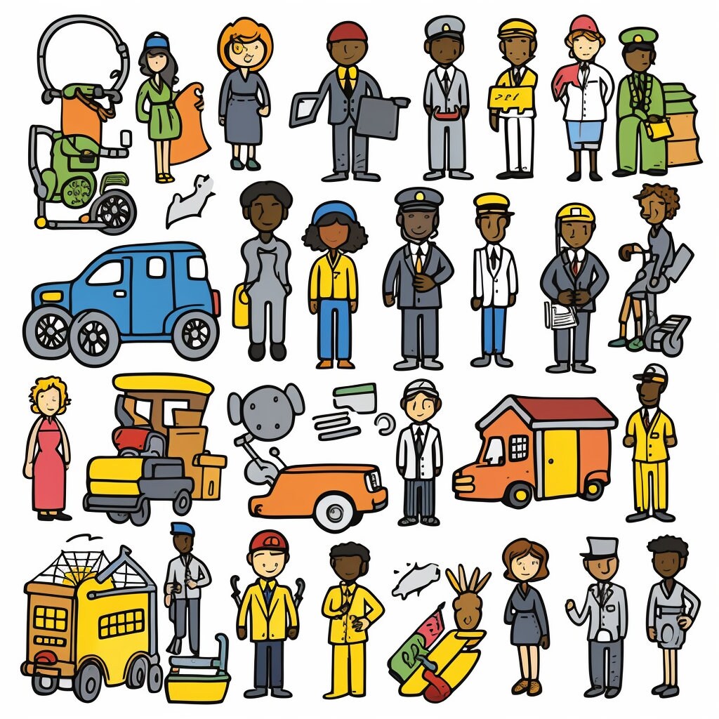 Professional Office Clipart Collection: High-quality Workers ...