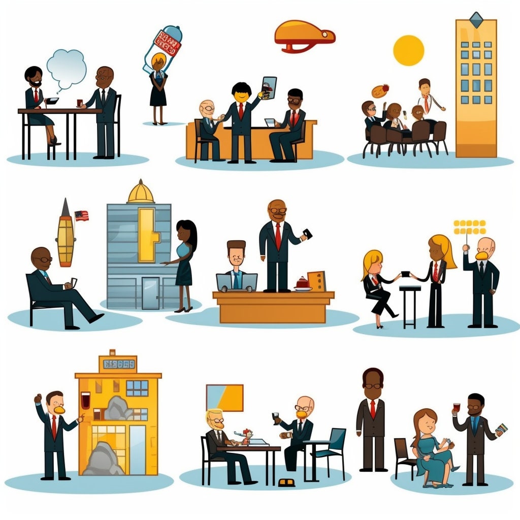 Professional Office Clipart Collection: High-quality Workers ...