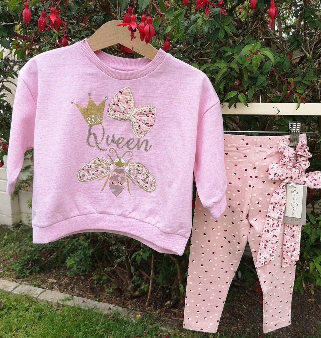Girls 3 Pcs Queen Bee Set Pink - Etsy
