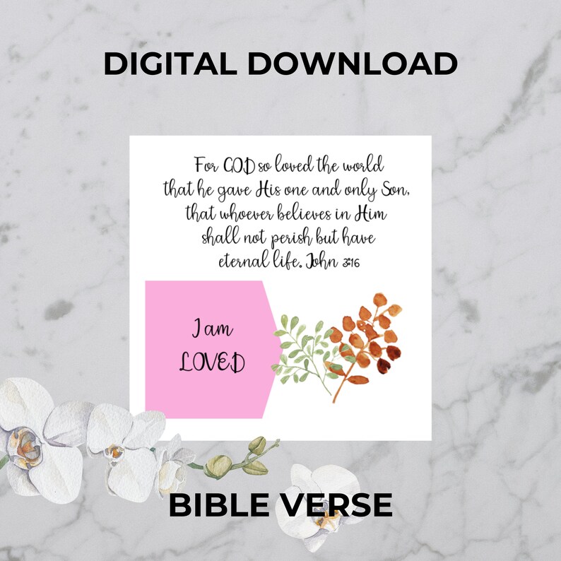 18 Christian Bible Verse Printable Affirmation Cards/faith Cards ...