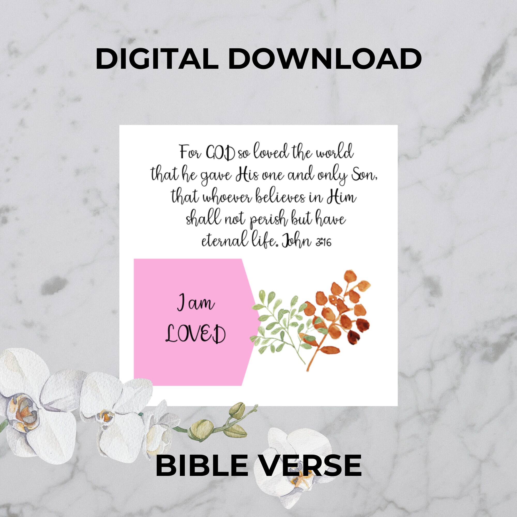 18 Christian Bible Verse Printable Affirmation Cards/faith Cards ...