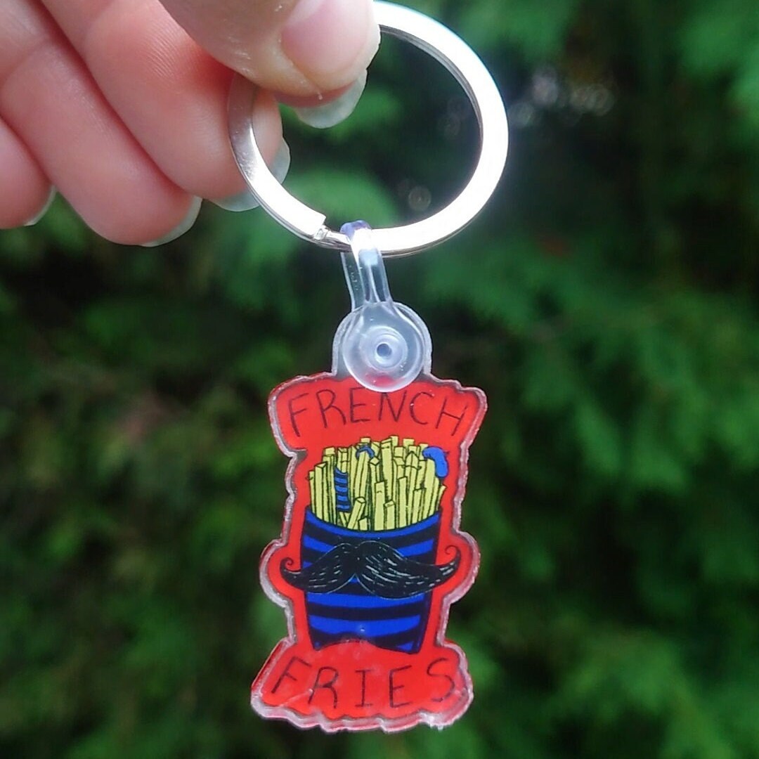 French Fries Keychain Gift 1 Charm - Etsy