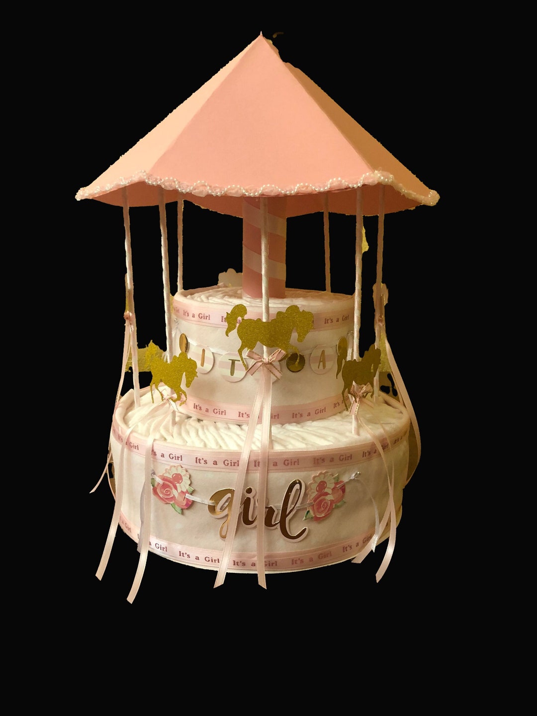 Carousel Diaper Cake - Etsy