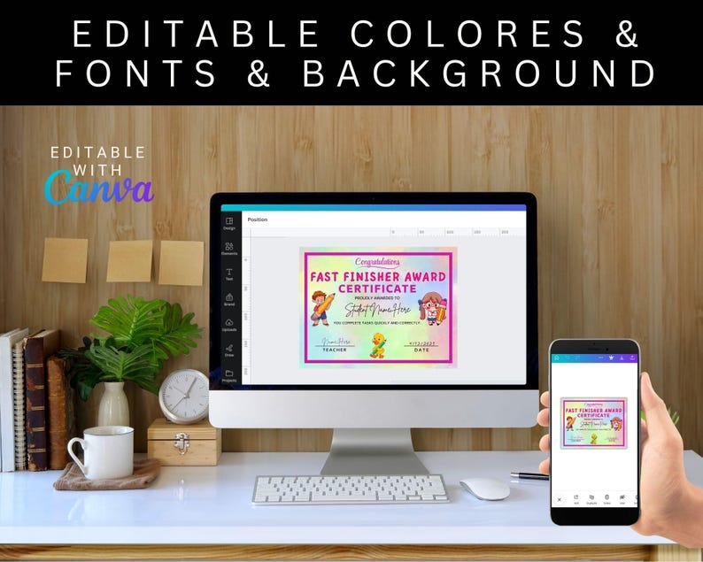 Editable Classroom Awards Certificates, Student Appreciation, Canva ...