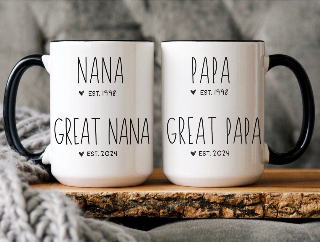 Great Nana Papa Pregnancy Announcement, Promoted to Great Nana Papa ...