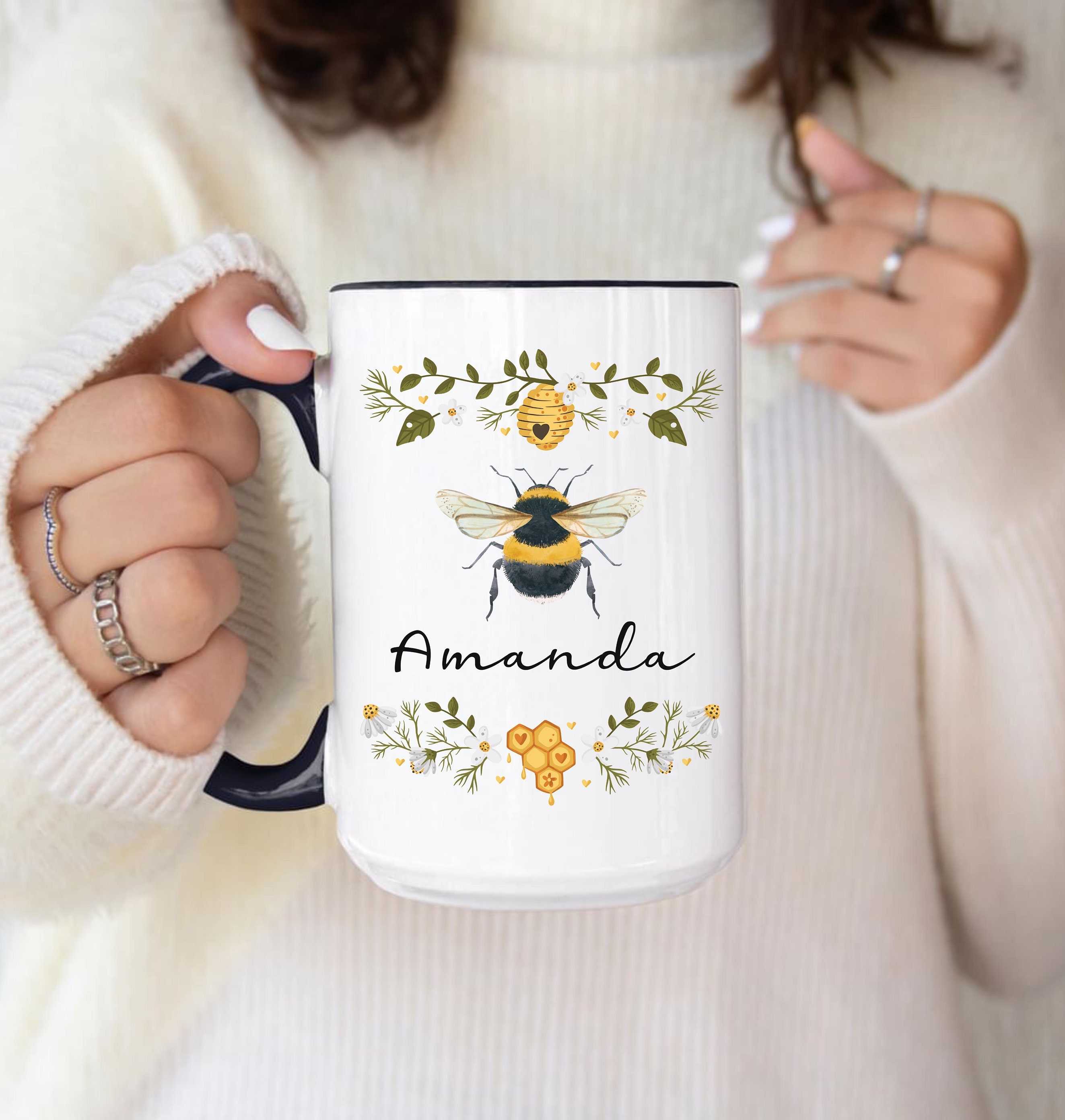 Bee Cup Personalized, Bee Mug Personalized, Bee Gifts, Bee Coffee Mug ...