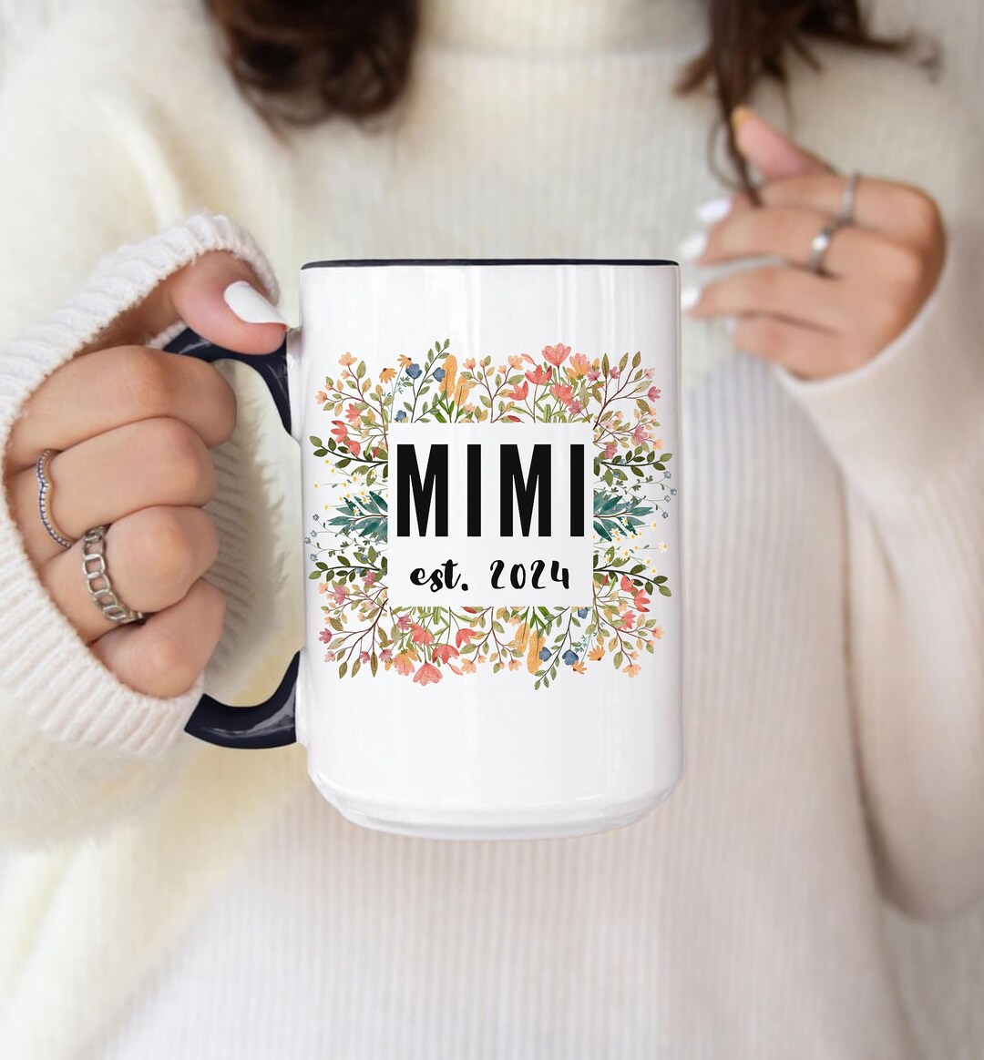 Mimi Mug Personalized Mimi Wildflowers Mug, Grandkids Names Mug, Custom ...