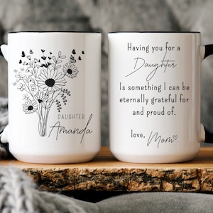 Personalized Daughter Mug Best Daughter Ever Funny Daughter Mug Custom ...