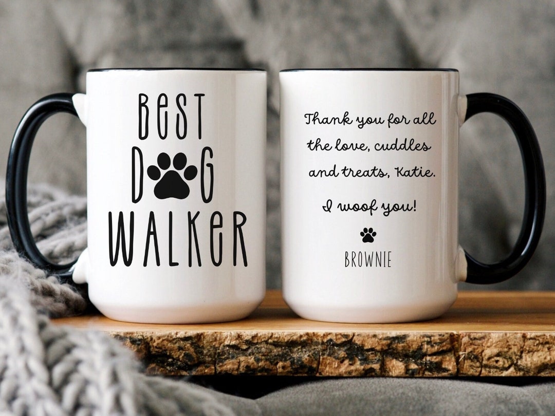 Dog Walker Gift, Personalized Gift for Dog Walkers, Best Dog Walker Mug ...