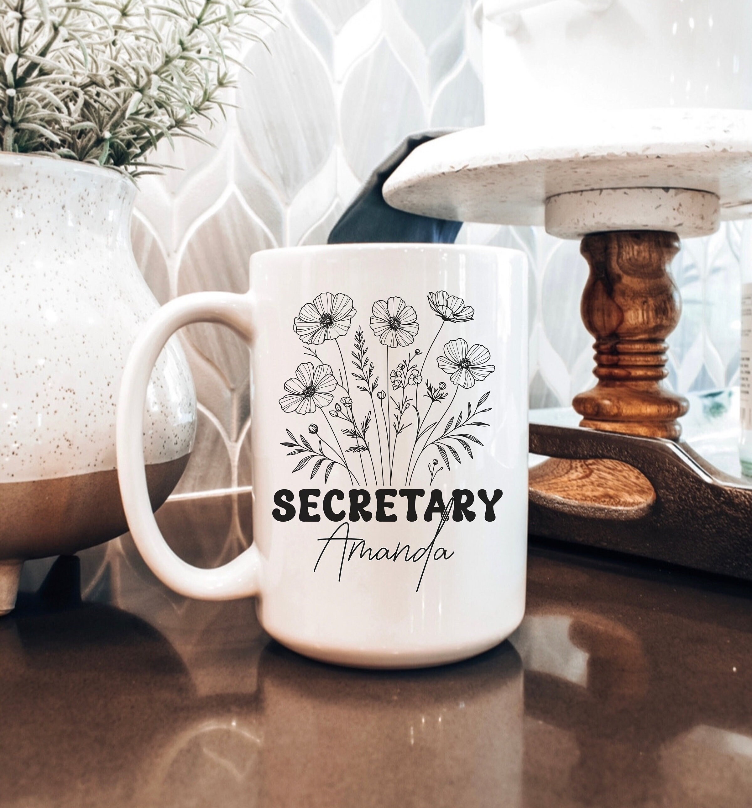 School Secretary Mug, School Secretary, School Secretary Gift, Custom ...