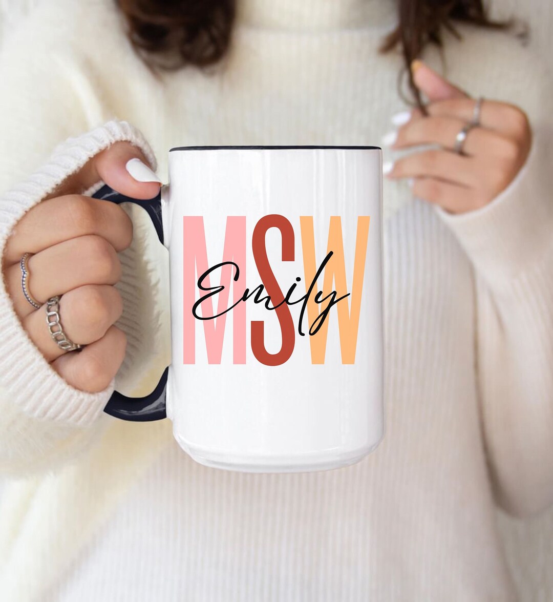 Personalized MSW Graduation Gift, Social Worker Mug, MSW 2024, Future ...