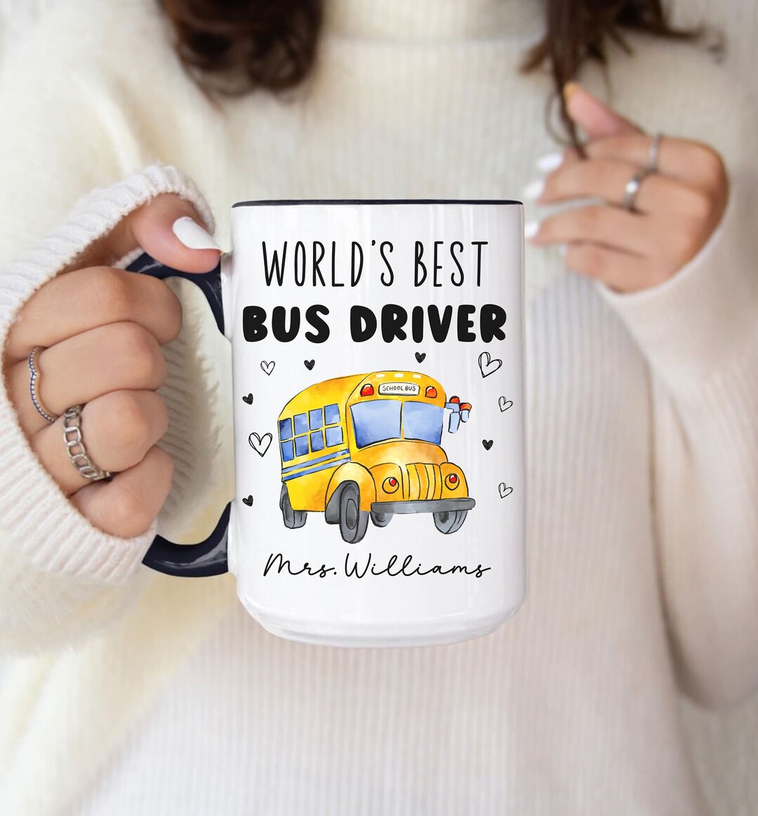Bus Driver Mug Personalized, Bus Driver Gift, Bus Driver Tumbler ...