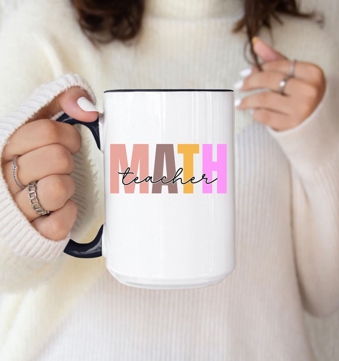 Math Teacher Mug, Custom Math Teacher Mug, Math Coffee Mug ...