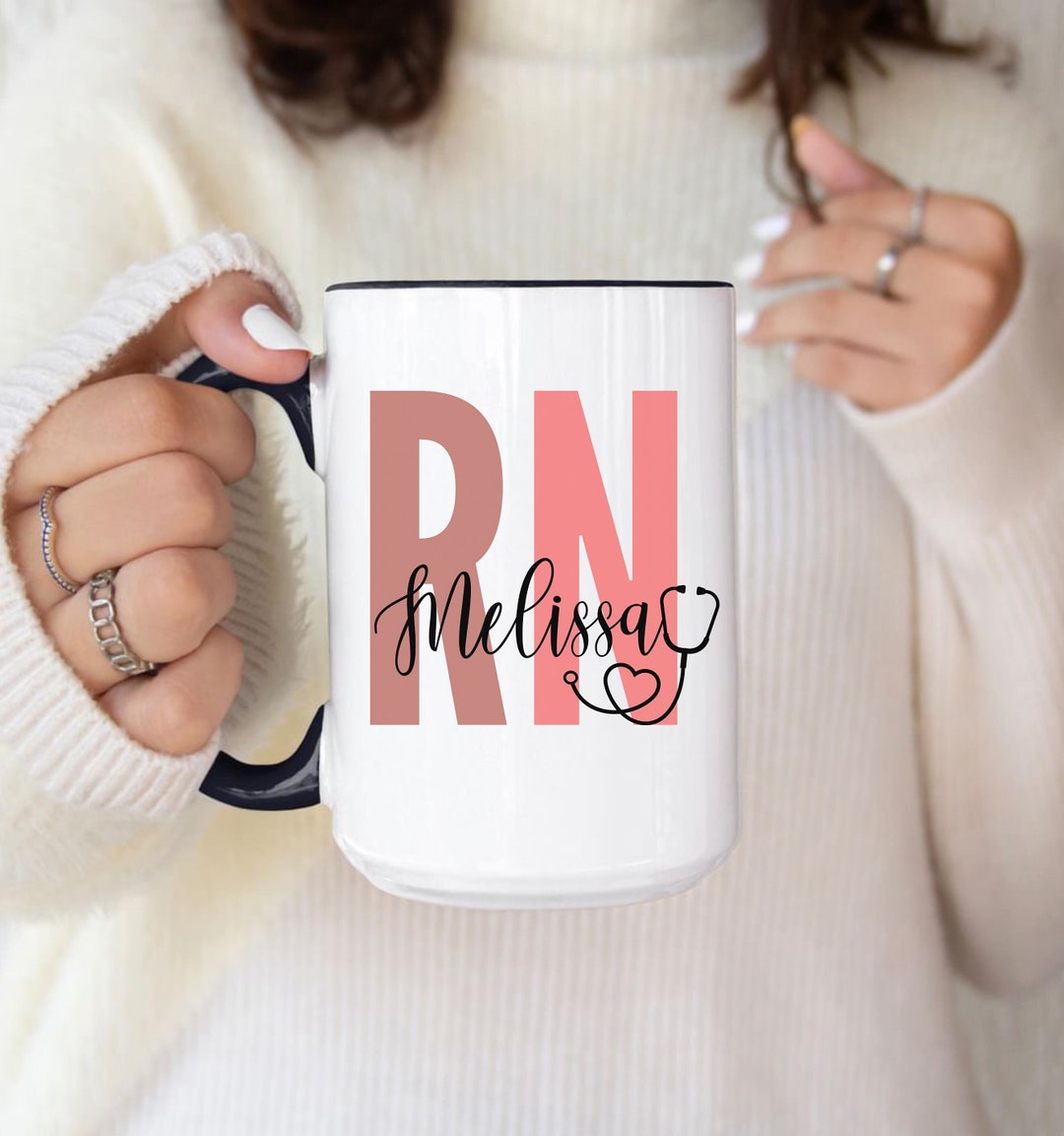 RN Gifts Nurse Coffee Mug With Name Registered Nurse Gifts for New ...