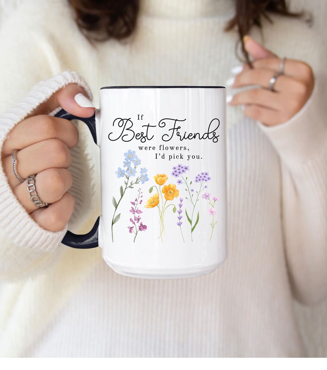 Best Friend Gift, Gift for Best Friend, Custom Best Friend Mug, Long ...