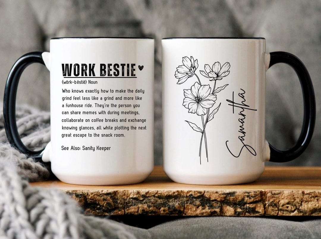 Work Bestie Gifts Work Bestie Coffee Mug Gift for Coworker Gifts Work ...