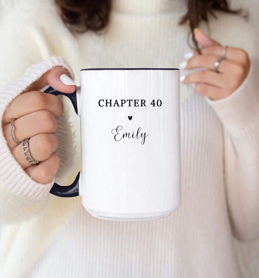 40th Years Personalized Gift, Custom Mug for 40th Birthday, Chapter 40 ...