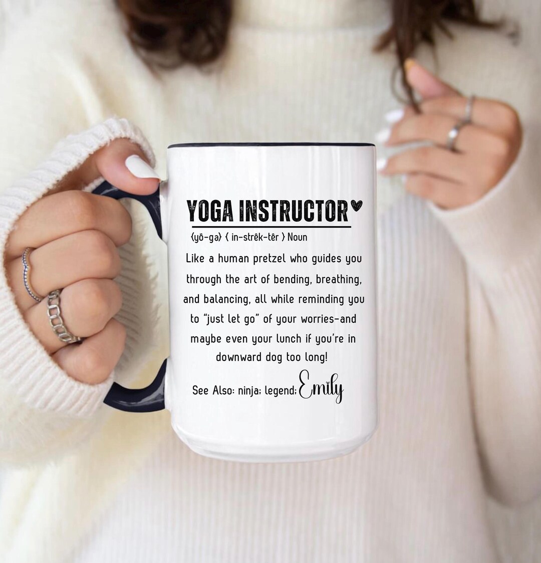Yoga Instructor Gift Yoga Women Gift Yoga Instructor Mug Yoga Teacher ...