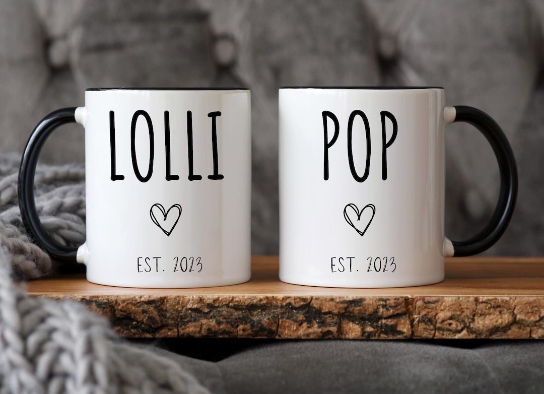 Lolli and Pop Grandparent Mug, Lolli Personalized Mug Personalized ...