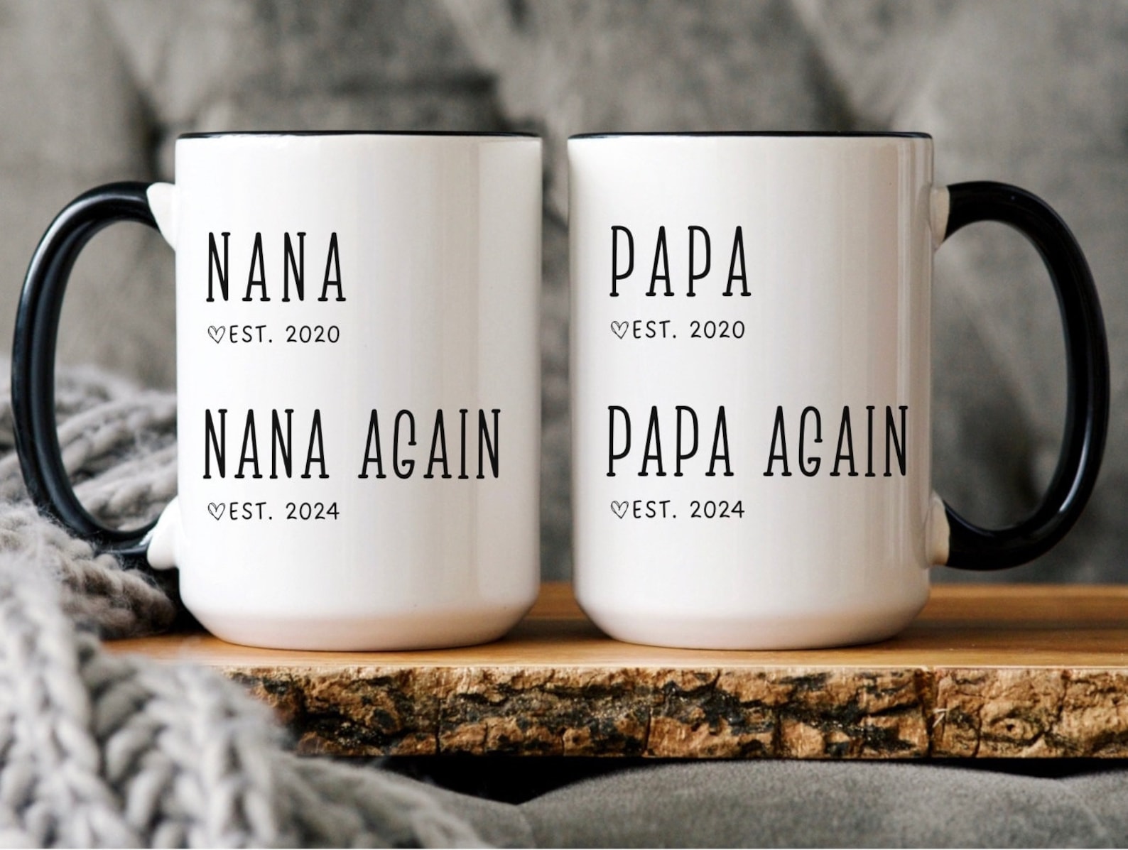 Second Pregnancy Announcement, Grandparents Again Baby Announcement ...