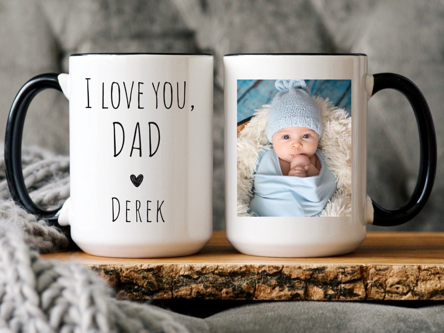 First Time Dad Photo Mug, Father's Day Gift for First Time Picture, New ...