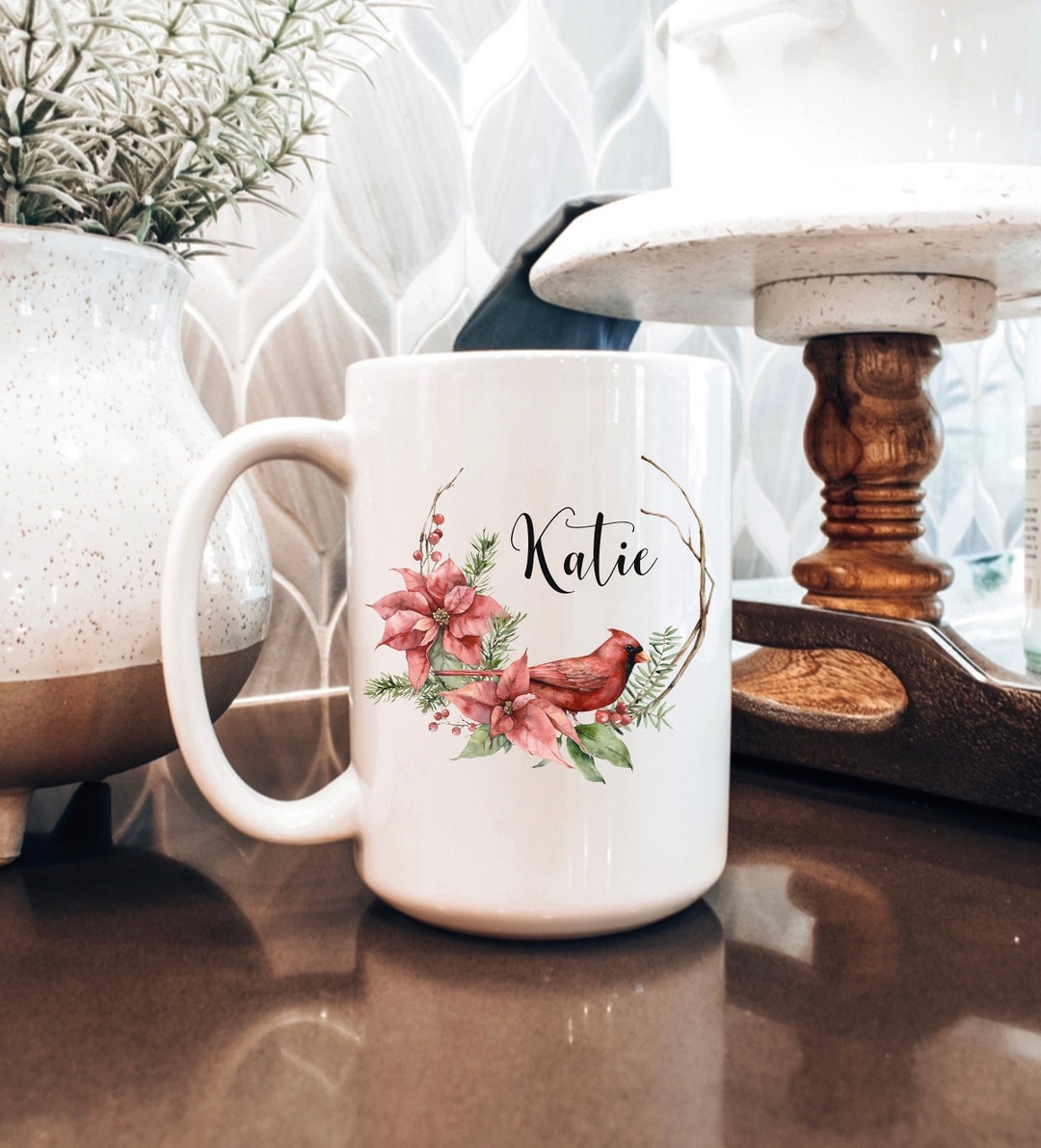 Cardinal Mug, Personalized Cardinal Mug Cardinal Lover Mug Ceramic ...