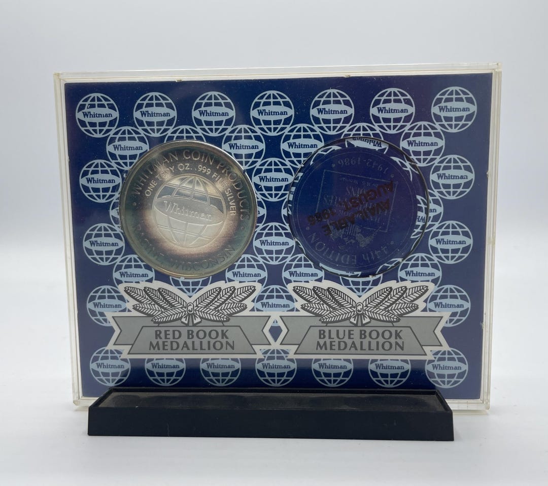 1986 Whitman Red Book .999 Fine Silver Medallion 1 Troy Ounce - With ...