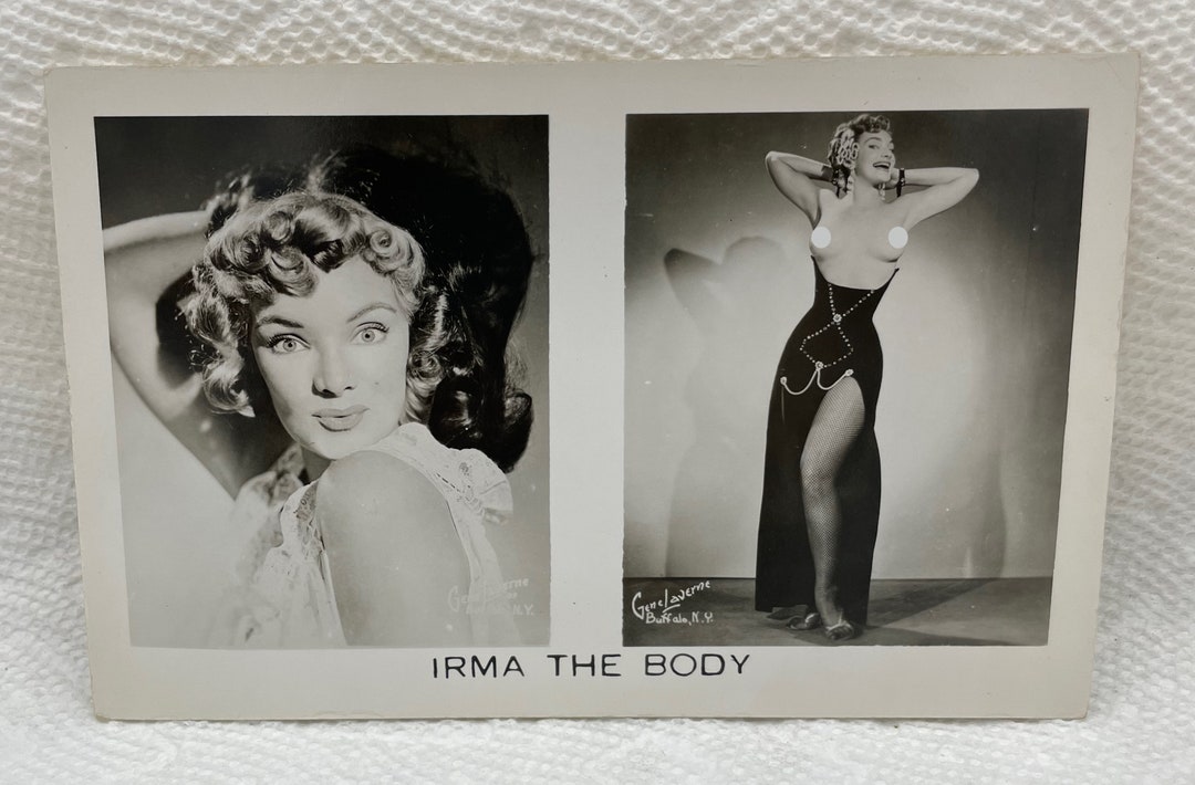 Vintage Irma the Body Burlesque Risque Dancer Postcard - UNUSED - Etsy