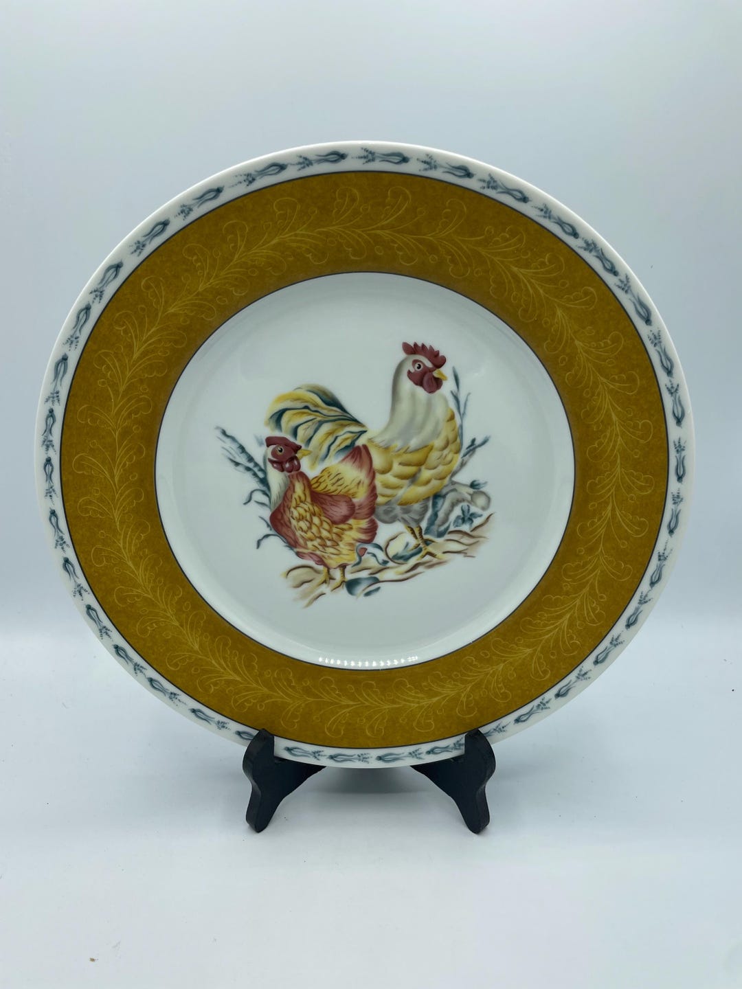 Vintage Pierre Frey Dinner Plate "basse Cour" Pattern #1 - Limoges ...