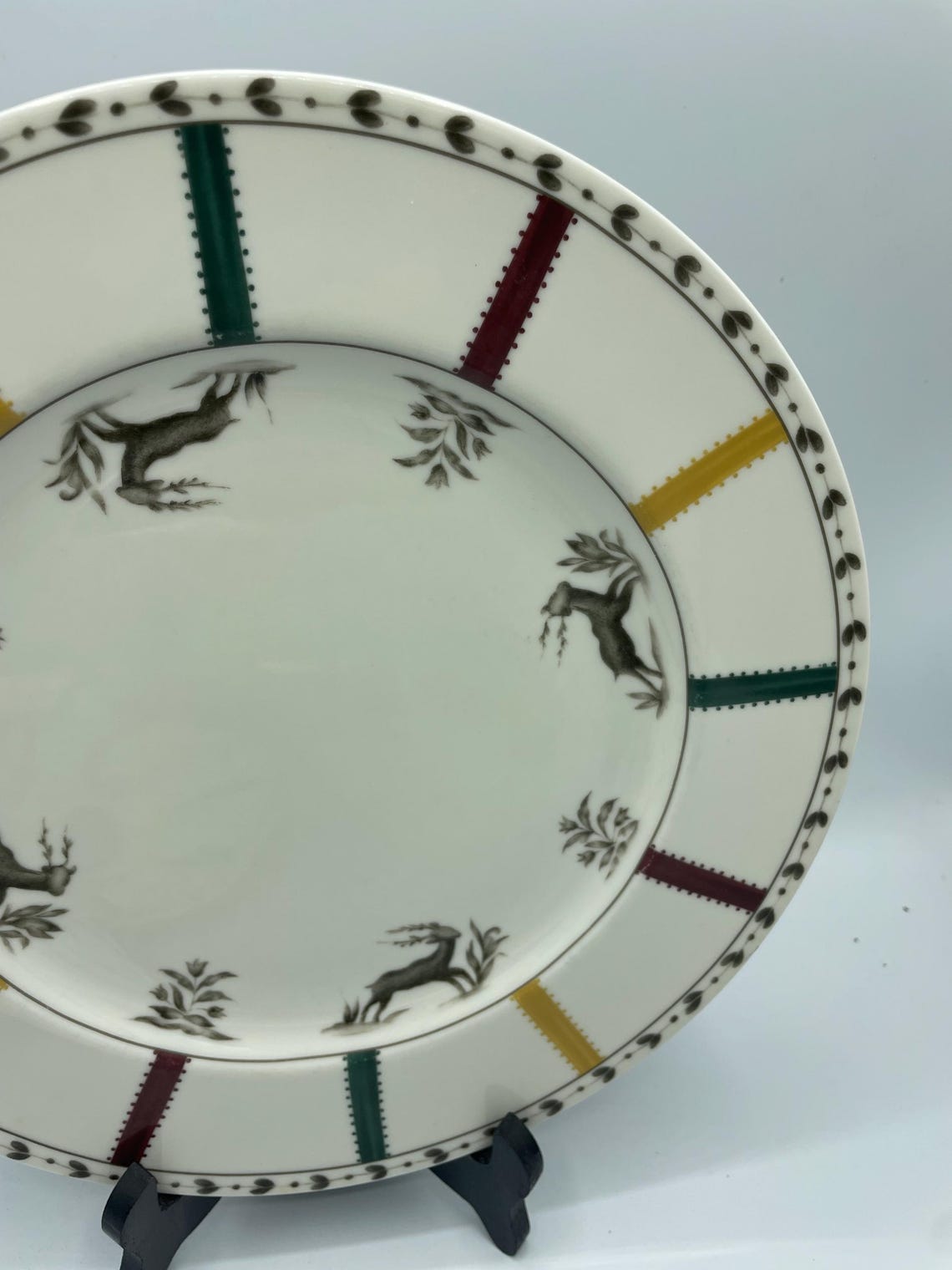 Vintage Pierre Frey Dinner Plate "alpage" Pattern - Limoges France - Etsy