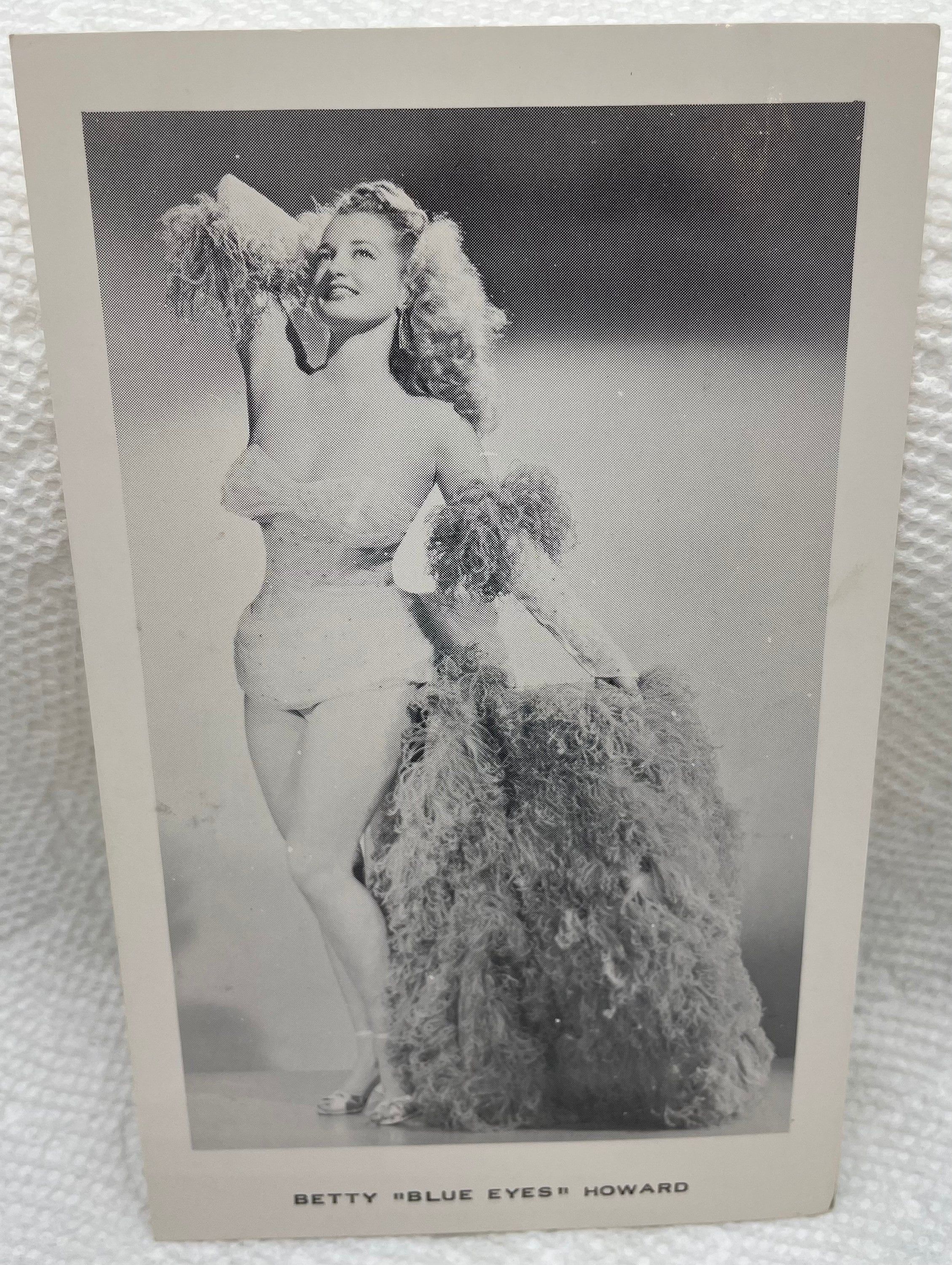 Vintage Betty "blue Eyes" Howard Burlesque Risque Dancer Postcard - UNUSED - Etsy