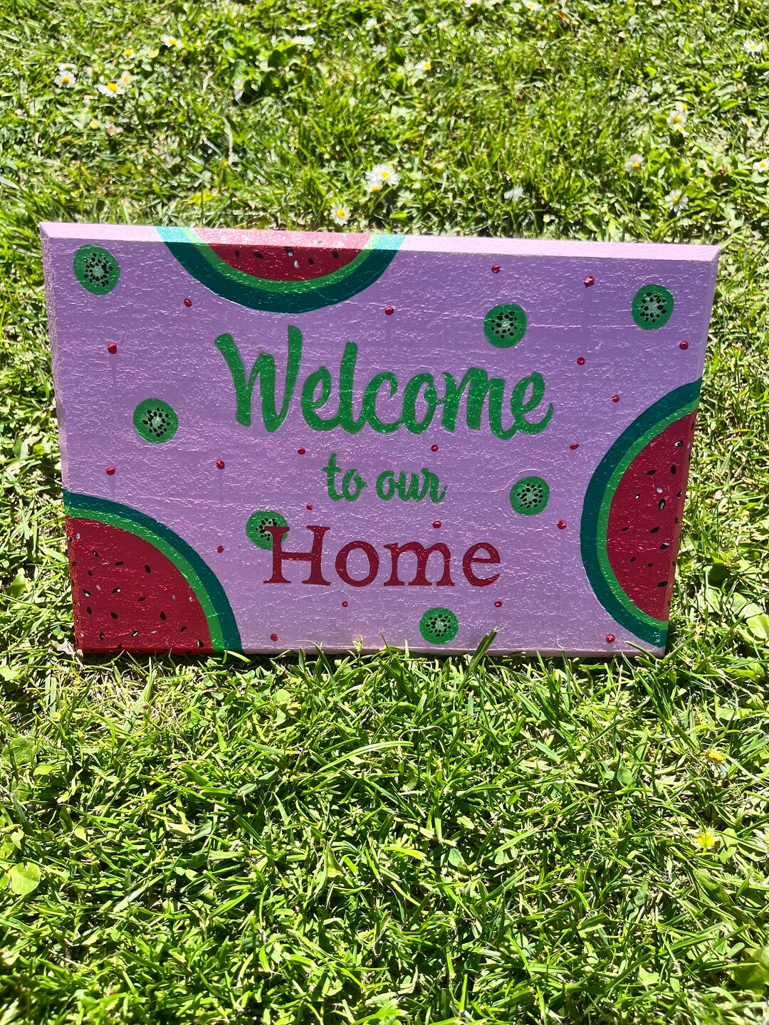 Watermelon Welcome Sign - Etsy