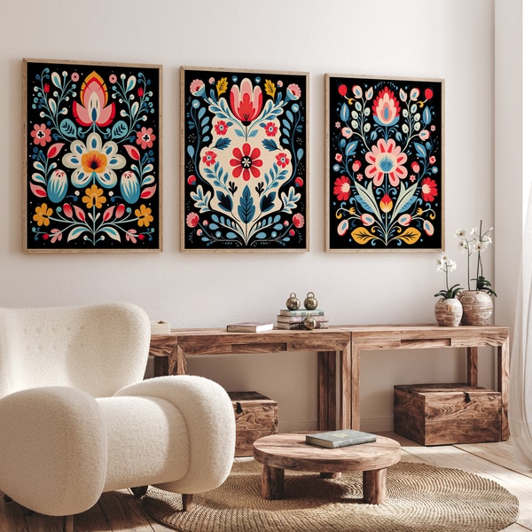 Folk Art Wall Decor - Etsy