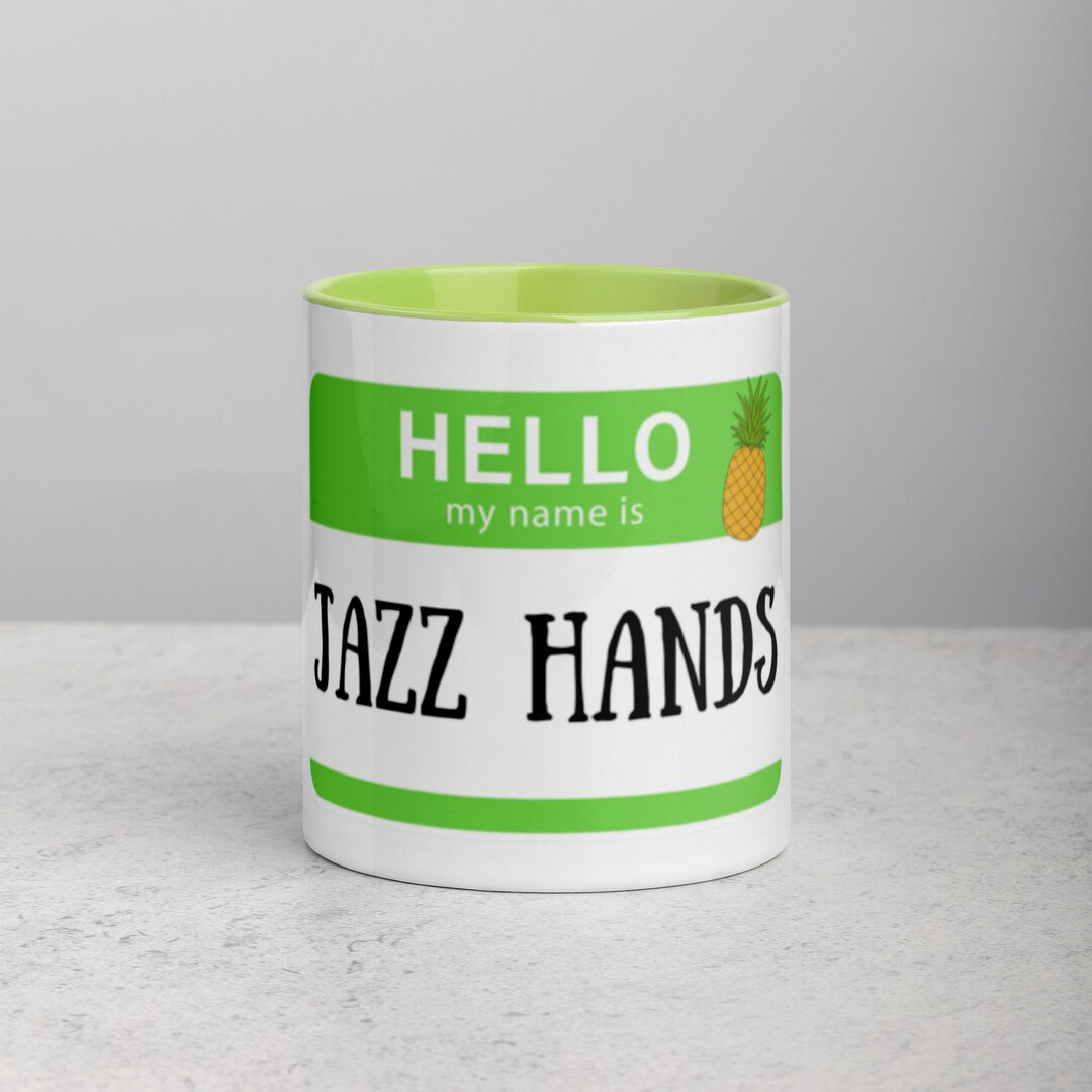 Psych Gus Nickname Mug With Color Inside Jazz Hands - Etsy