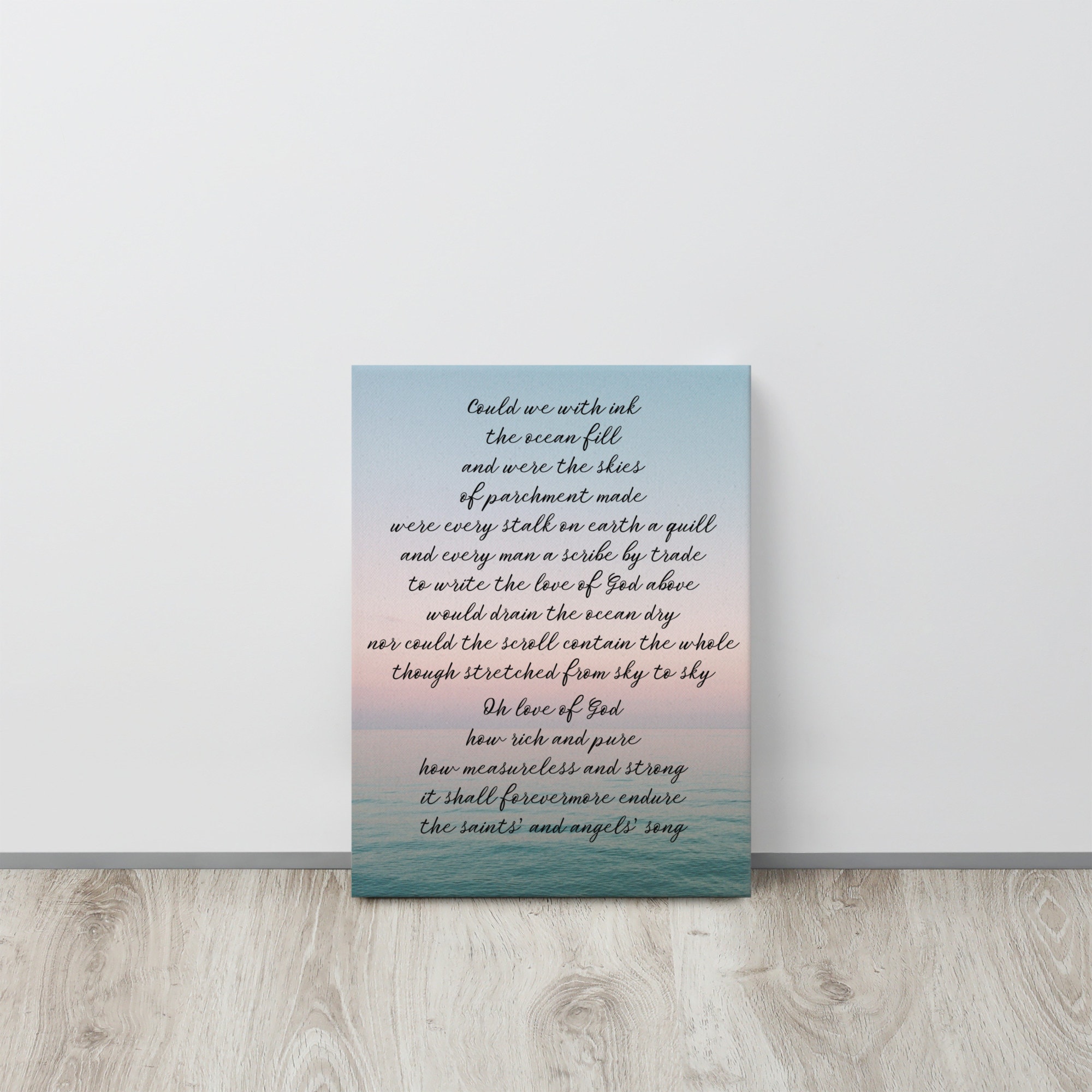 The Love of God Hymn Canvas (12" by 16") - Etsy