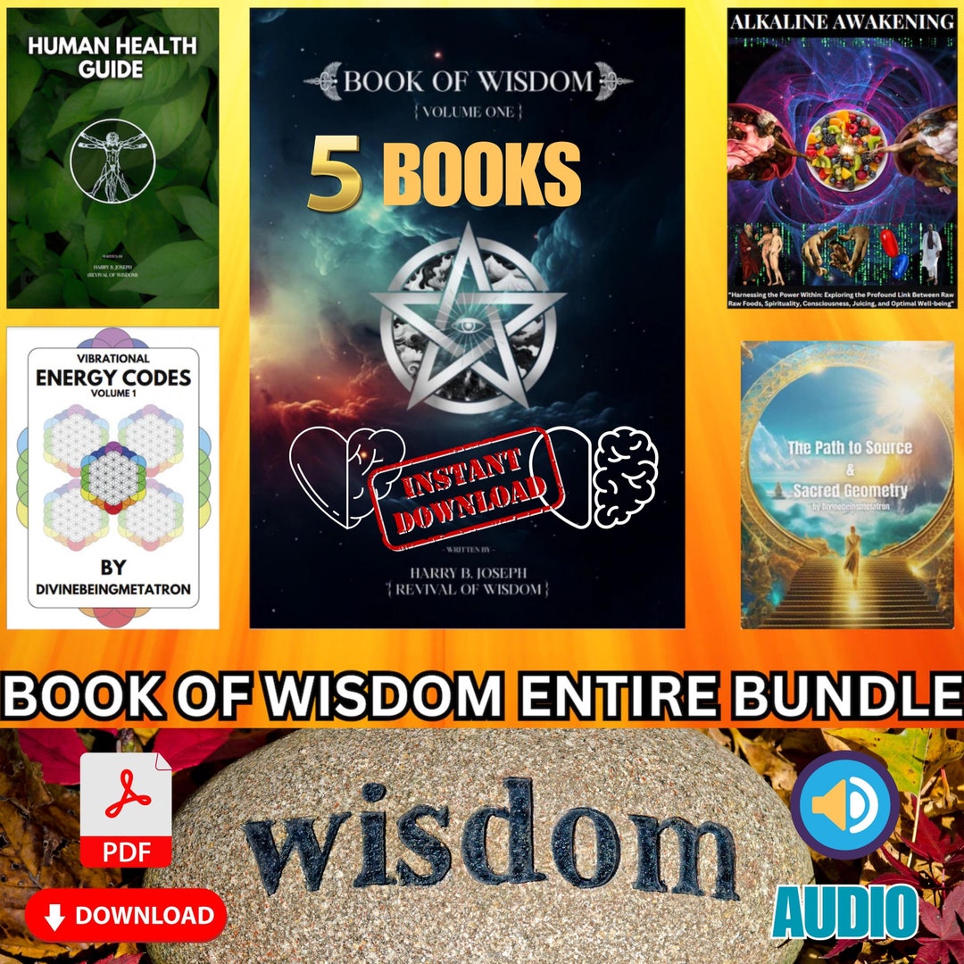 Book of Wisdom Entire Collection Human Health Guide Alkaline Awakening ...
