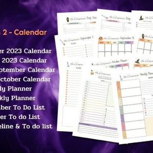 Halloween Planner Editable by Canva Ultimate October Planner - Etsy
