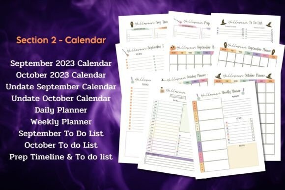 Halloween Planner Editable by Canva Ultimate October Planner - Etsy