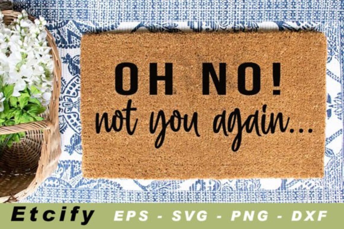 Funny Doormat Svg Cutfile Bundle Personalized Doormat, Monogram Door ...