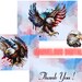 Eagle American Flag Sublimation Clipart 4th of July PNG - Etsy