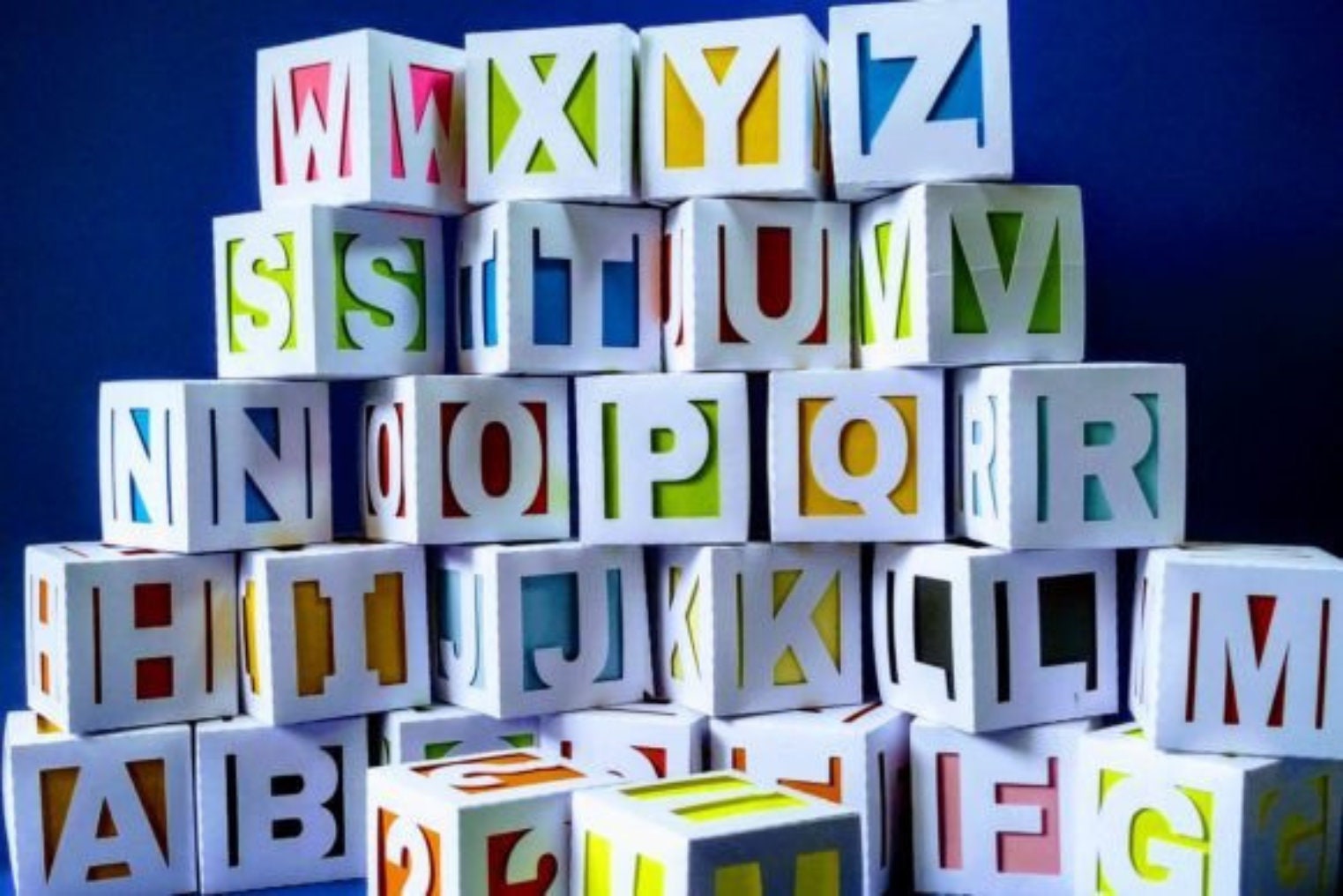 Alphabet Letters Cubes Alphabet SVG - Etsy