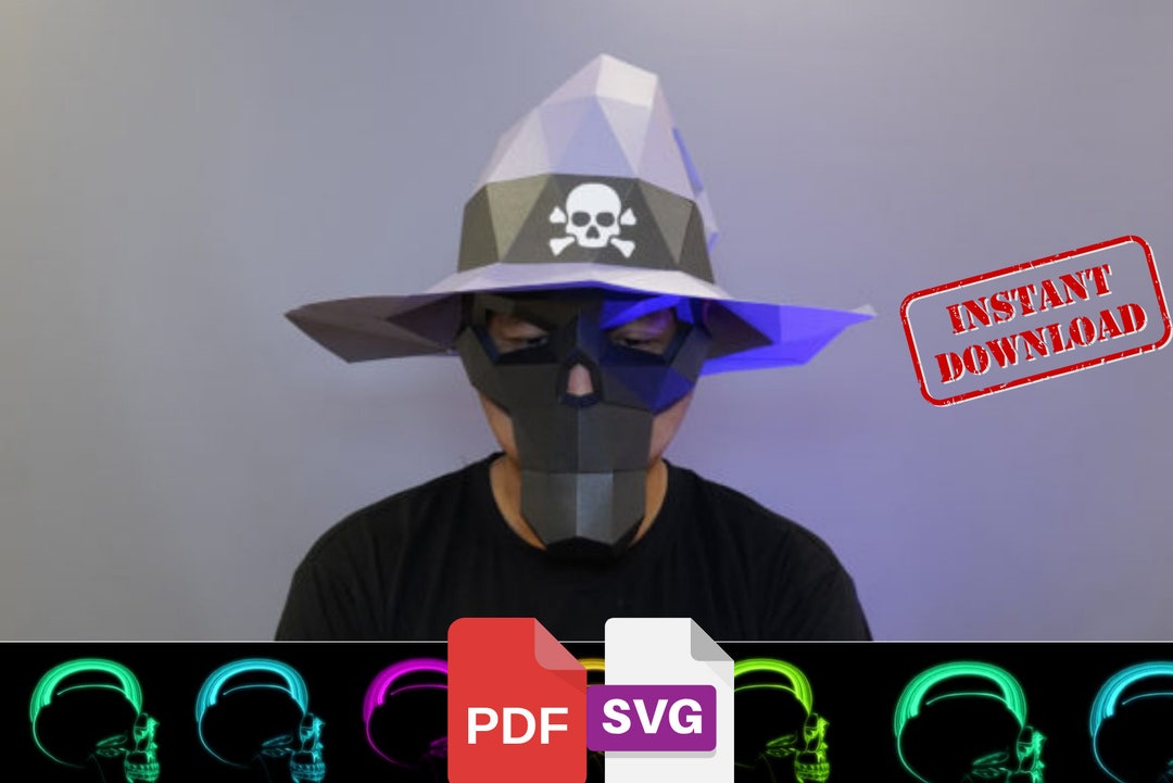 Skull Mask, Masquerade, Human Skull, Low Poly, Fancy Dress, Skull Mask ...