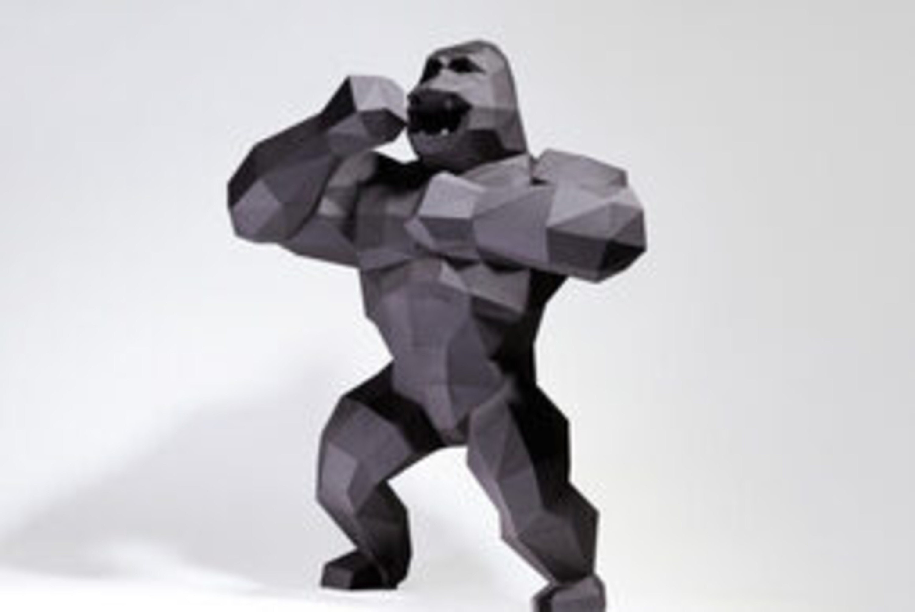 King Kong Paper Craft, Gorilla Model, Gorilla, 3D Papercraft, Kong SVG ...