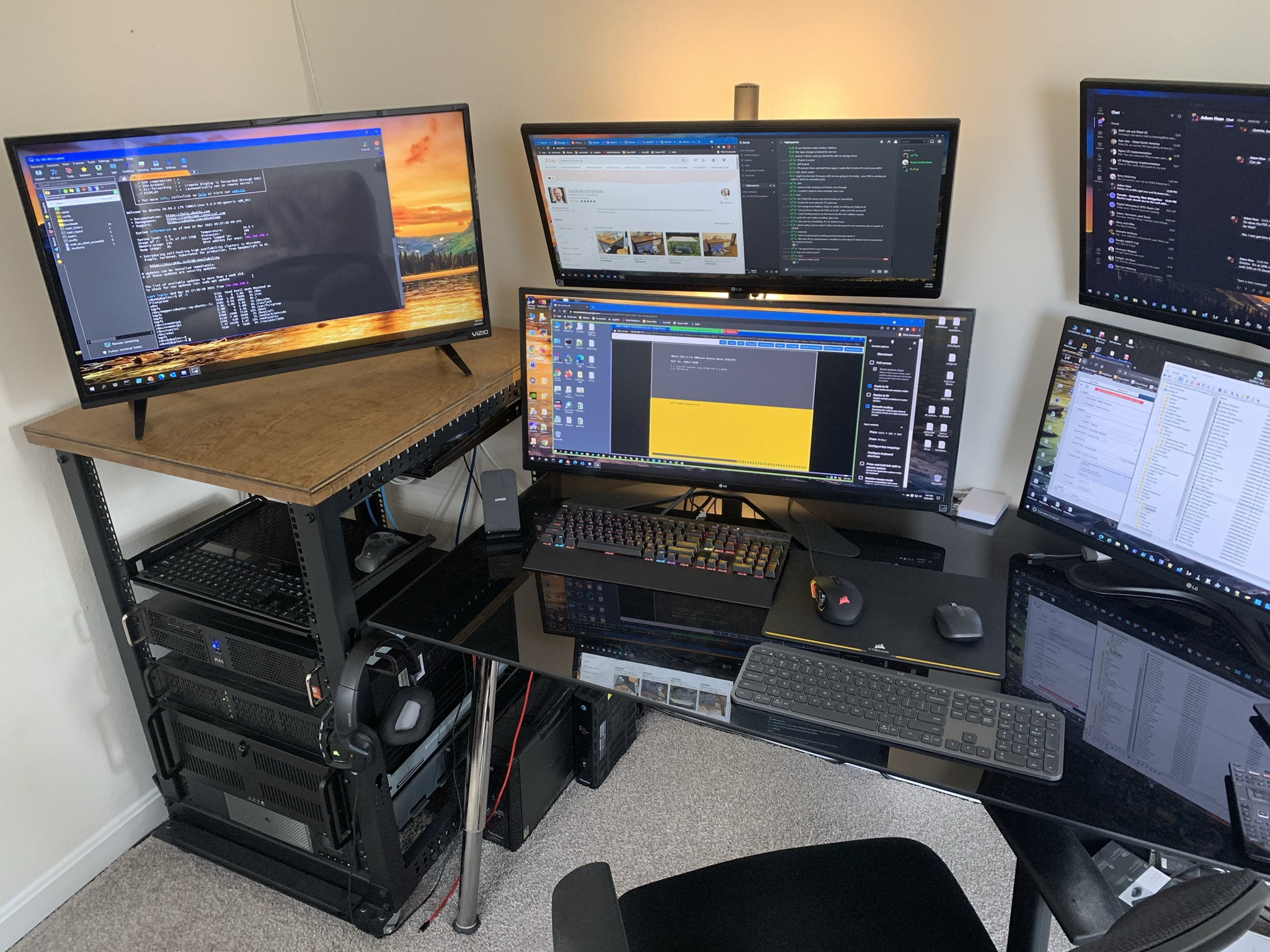 Server Rack Topper in Graystone Top Shelf Accessories Mount Case Garage ...