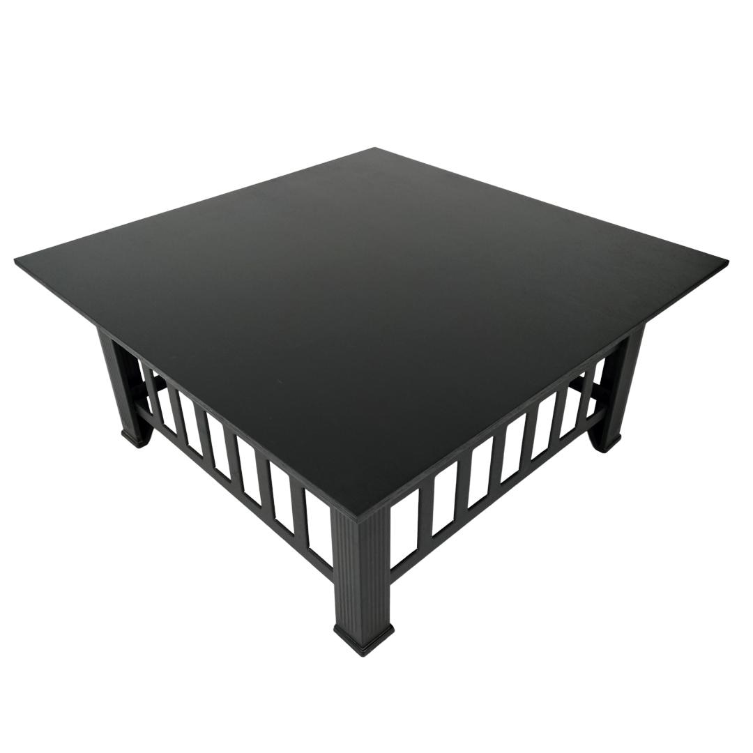 Classic Edge Fire Pit Topper With Black Stain - Outdoor Patio Furniture ...