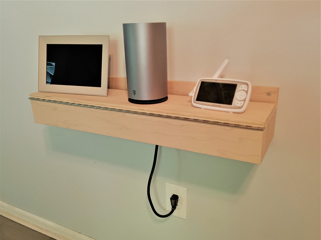 Cable Hiding Shelf: Hardwood Router & Modem Concealer - Etsy
