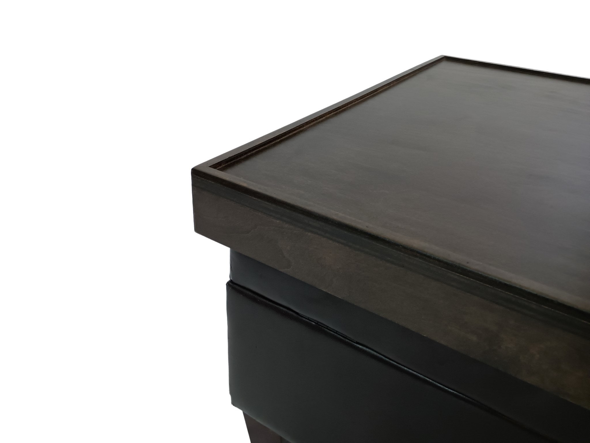 Ottoman Tray Topper: Custom Wood Coffee Table Sled Tray With Edge - Etsy