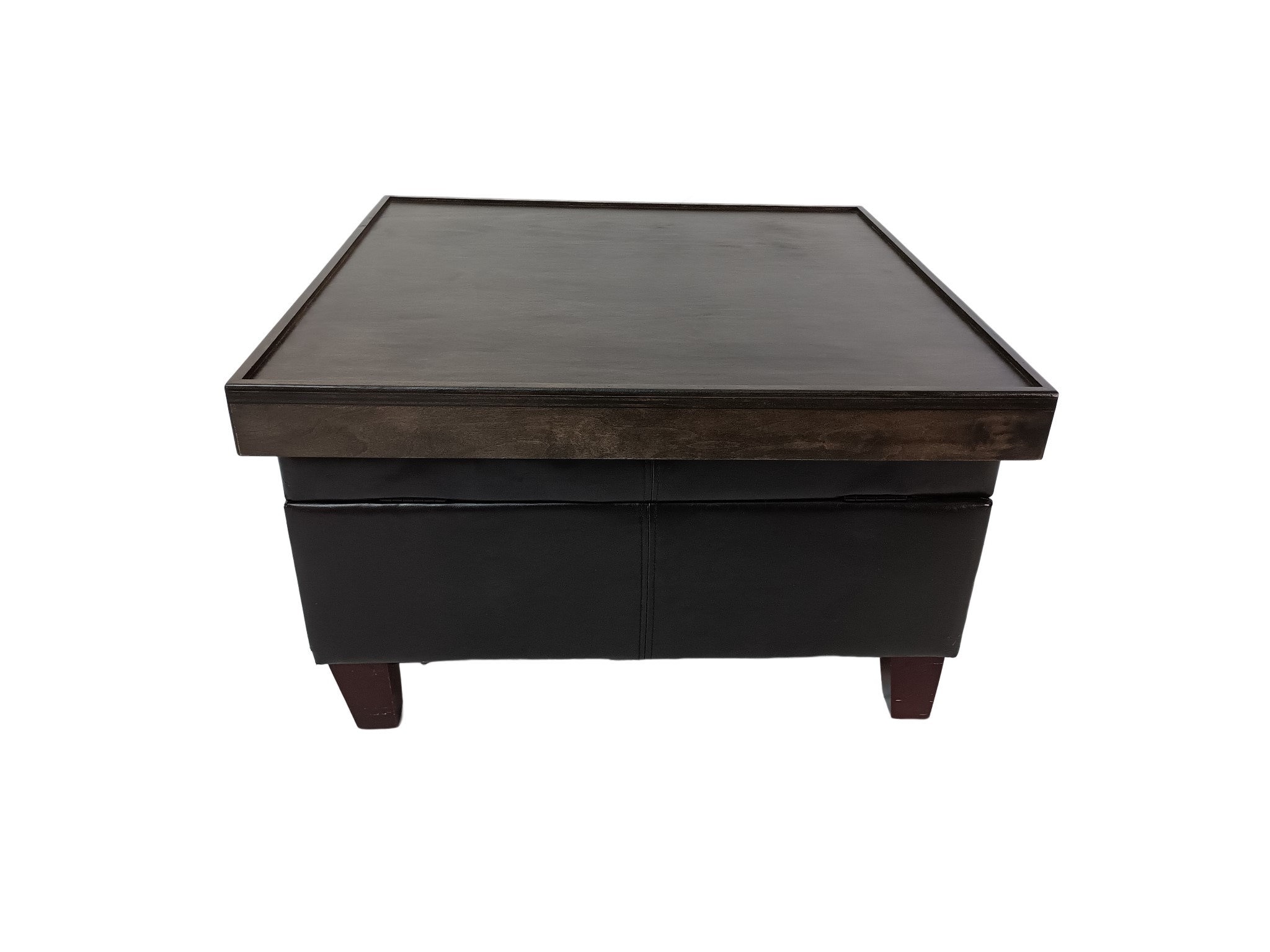 Ottoman Tray Topper: Custom Wood Coffee Table Sled Tray With Edge - Etsy