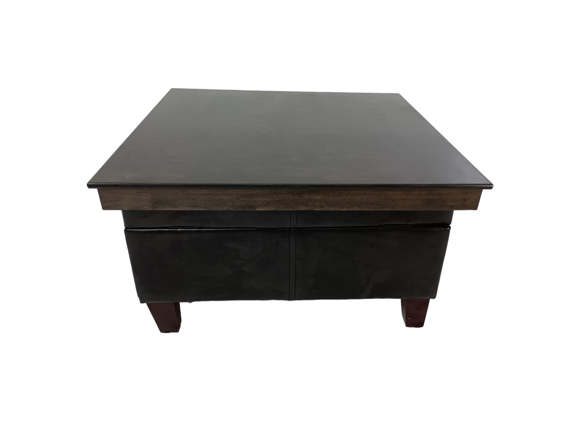 Ottoman Topper With Classic Edge Ottoman Coffee Table Sled Tray Over ...