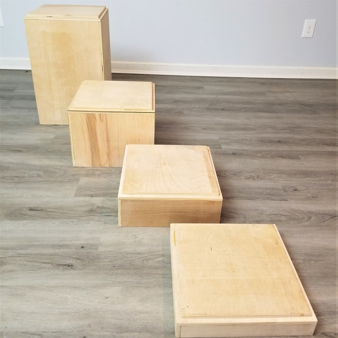 Stackable Hardwood Plyo Box: Home Gym Fitness Jump Training - Etsy